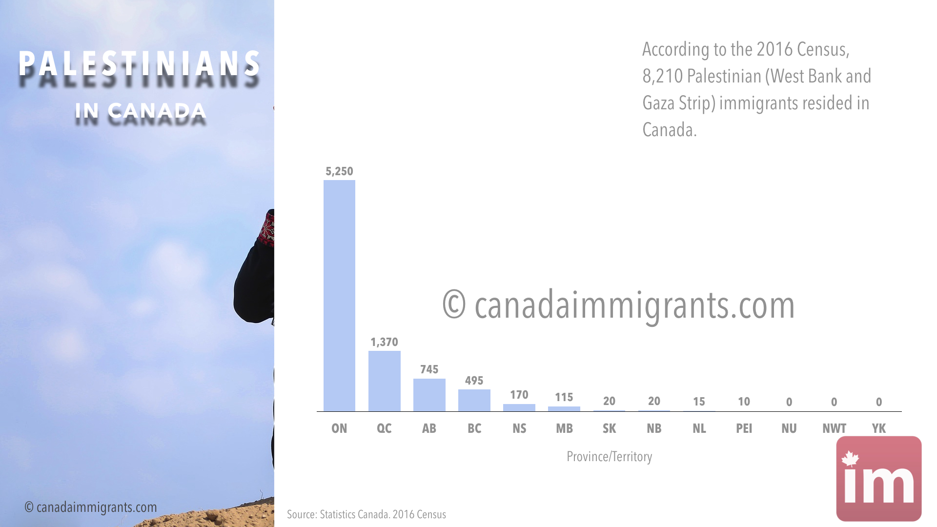 Palestinian Immigrants to Canada | Statistics | Immigration to Canada#