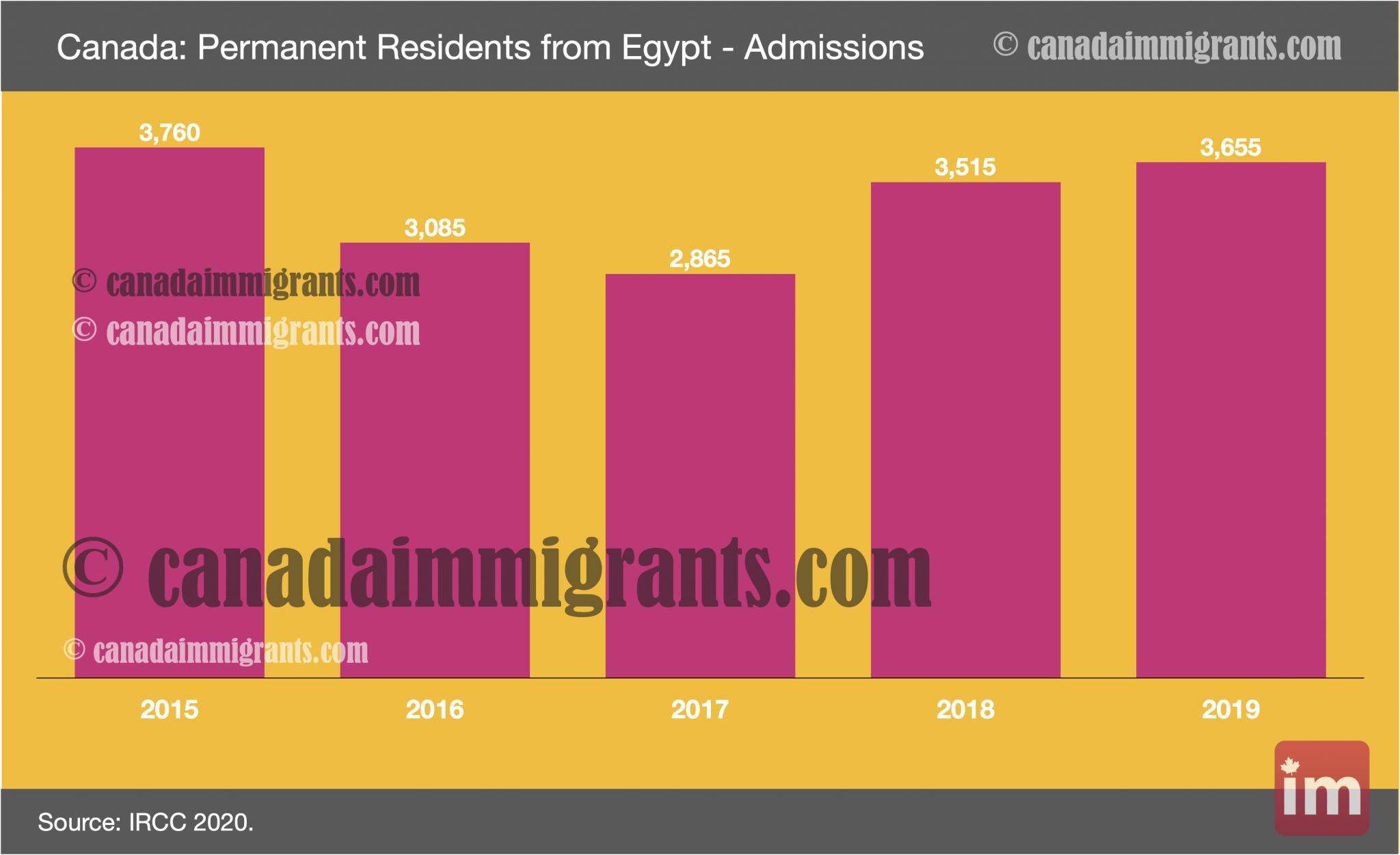Egyptians in Canada | Statistics | The Canadian Magazine of Immigration